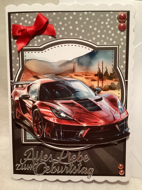 3D GRUSSKARTEN GLÜCKWUNSCH Karten Zum Geburtstag Karte edle Handarbeit ...