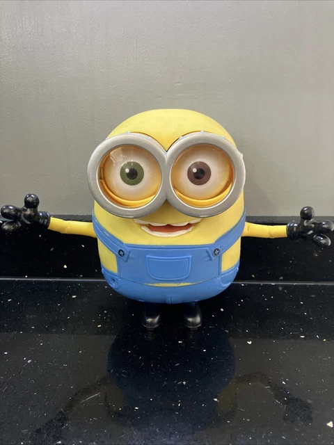 MINIONS MINION BOB Rubber Deluxe Talking figure RARE THINKAWAY TOYS £14 ...