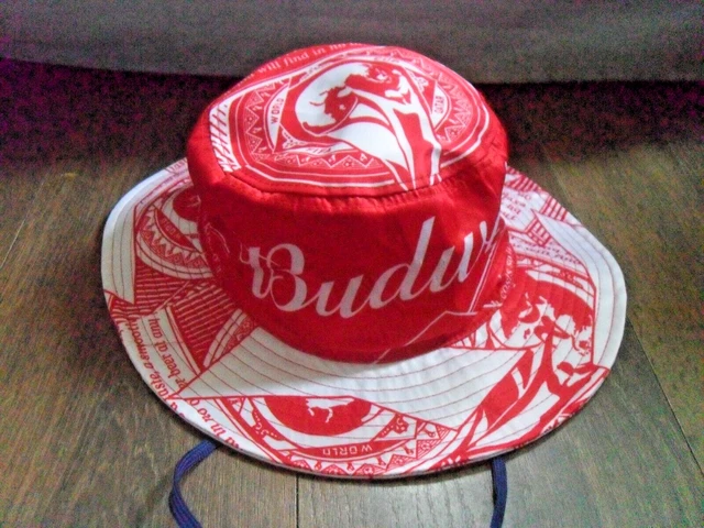 BUDWEISER FIFA WORLD Cup Qatar 2022 Boonie Hat Red Bucket Hat Unused ...