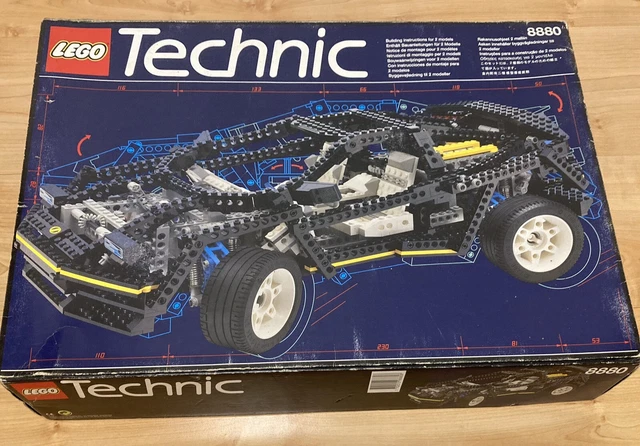 VINTAGE LEGO TECHNIC 8880 Super Car Complete with Box and Instructions ...