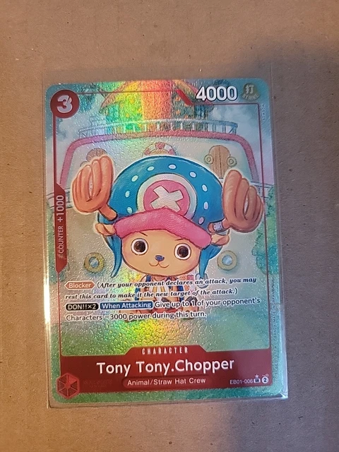 CARTE UNE PIÈCE Tony Tony Chopper SR/Parallel EB01-006 collection ...