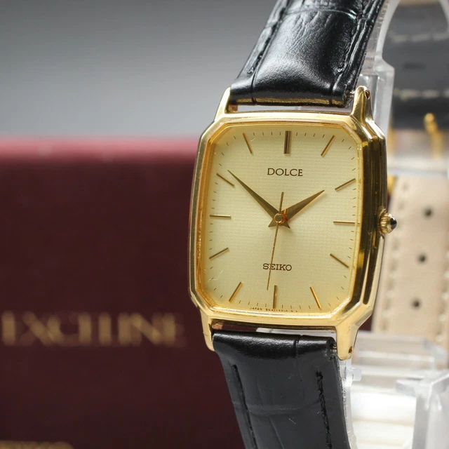 [NEAR MINT / Case] SEIKO Dolce 8N41-5160 SGP30 Square Quartz Herrenuhr JAPAN EUR 154,98 ...