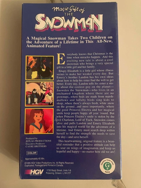 VINTAGE GOODTIMES MAGIC Gift Of The Snowman Vhs Tape Brand New Sealed ...