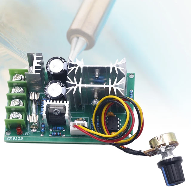 PWM MOTOR SPEED Controller Switch DC10-60V Current Voltage Regulator ...