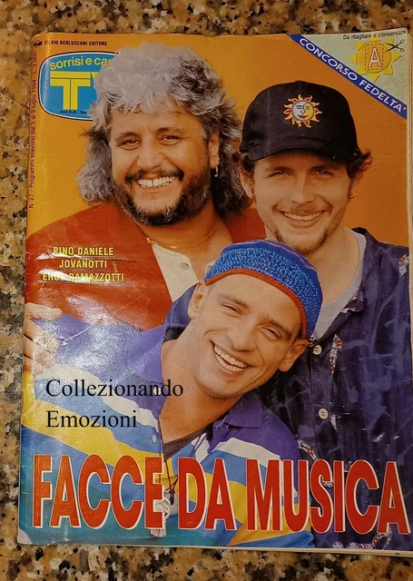TV SORRISI E CANZONI N.27 1994-Ramazzotti-Pino Daniele-Jovanotti-Frizzi ...