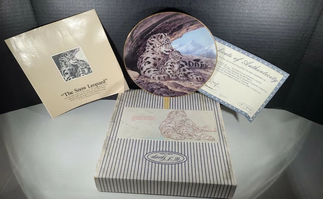 1989 W. S. George "The Snow Leopard" Collectors Plate $20.47 - PicClick CA