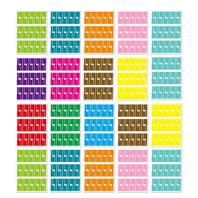 20 SHEETS CABLE Labels Speaker Cables Adhesive Ethernet Twine Office £ ...