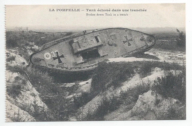 WW1 LOTTE BEUTEPANZER Captured MARK IV Female Tank - PC £15.00 ...