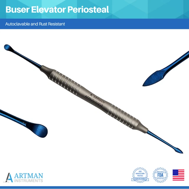 DENTAL IMPLANT BUSER Periosteal Elevators Mucoperiosteum Elevator ...