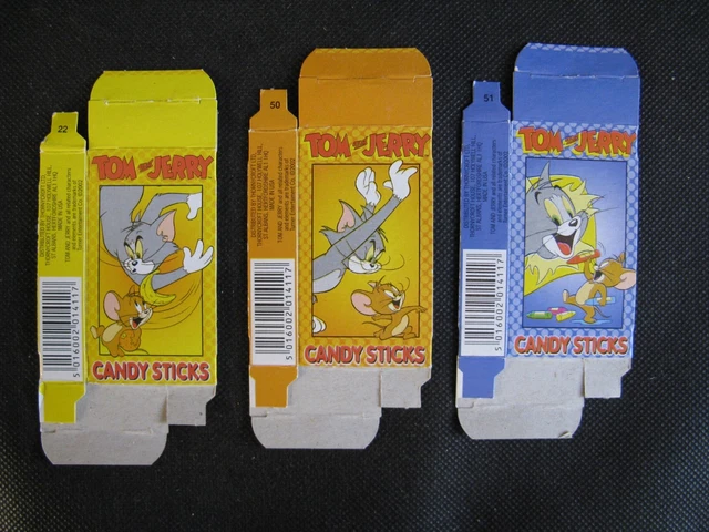 TOM AND JERRY Candy Sticks Packets X 3 £3.00 - PicClick UK