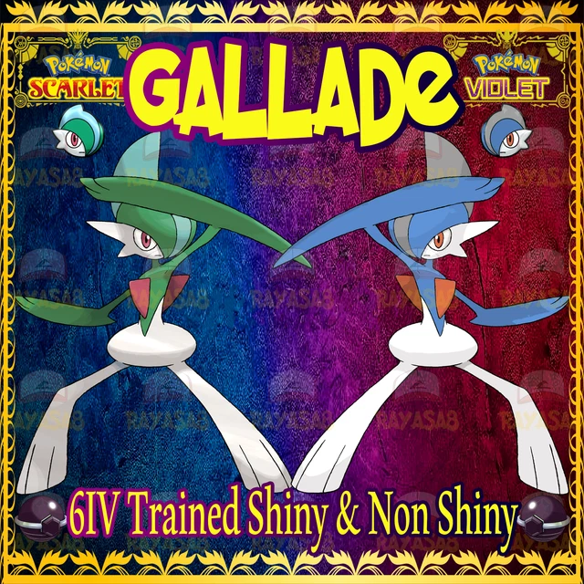 POKÉMON SCARLET & Violet Gallade 6IV entraîné brillant & non brillant ...