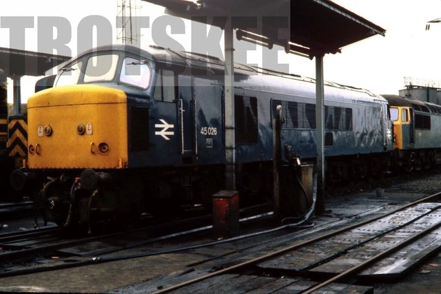 35MM SLIDE BR British Rail Diesel Loco Class 45 45026 Tinsley 1981 ...