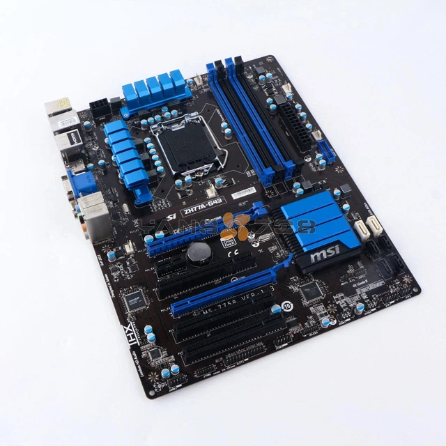 MSI ZH77A-G43 DDR3 LGA 1155 Motherboard for I3 I5 I7 CPU 32GB USB3.0 £ ...