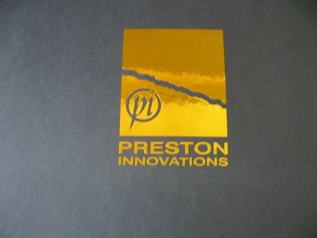 PRESTON INNOVATIONS fishing sticker/decal (chrome gold) £2.50 - PicClick UK