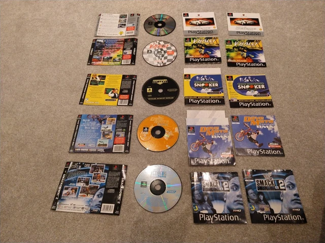 PS1 GAMES BUNDLE | SmackDown 2, Dave Mirra , Snooker, V-Rally, Porsche ...