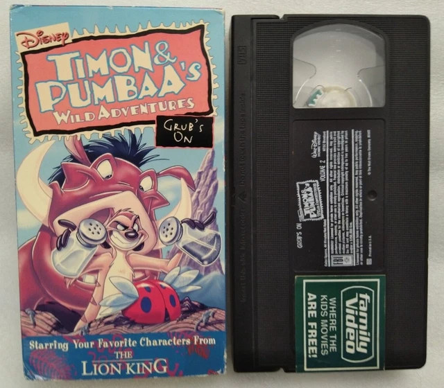 VHS TIMON AND Pumbaa's Wild Adventures - Grubs On (VHS, 1996) EUR 11,79 ...