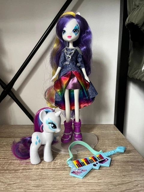 MY LITTLE PONY Equestria Girls Rainbow Rocks Rarity Doll and Pony Set £ ...