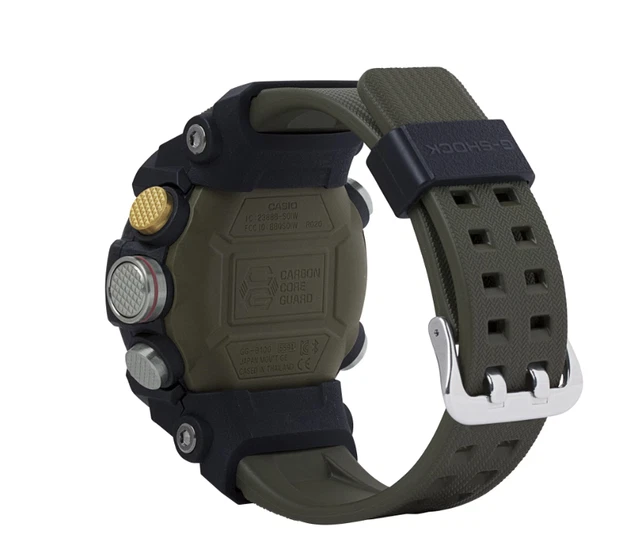 G-SHOCK CASIO MASTER of G Mudmaster protezione nucleo carbonio verde ...