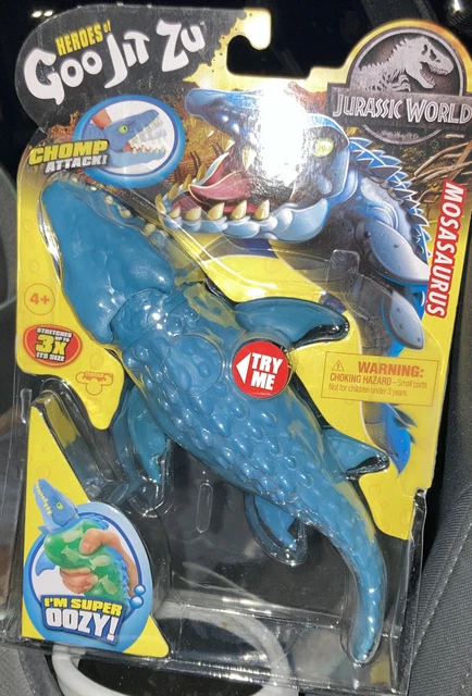 JURASSIC WORLD HEROES Of Goo Jit Zu Chomp Attack MOSASAURUS Dinosaur ...