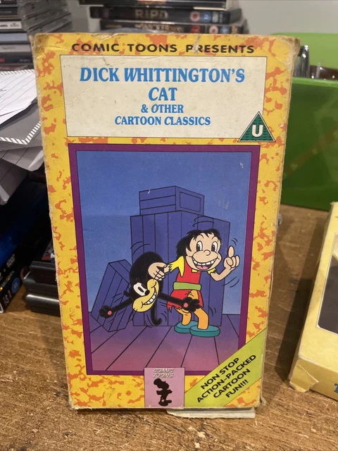 COMIC TOONS PRESENTS- Dick Whittington's Cat Cartoon VHS Tape Free Post ...