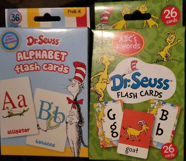 DR. SEUSS - Flash Cards - 2021 - Lot of 2 - ABC's/ALPHABET - NEW!! $0. ...