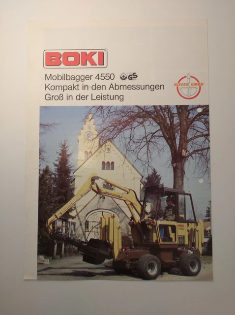 BOKI MOBILBAGGER 4550 Prospekt gelocht EUR 1,00 - PicClick DE