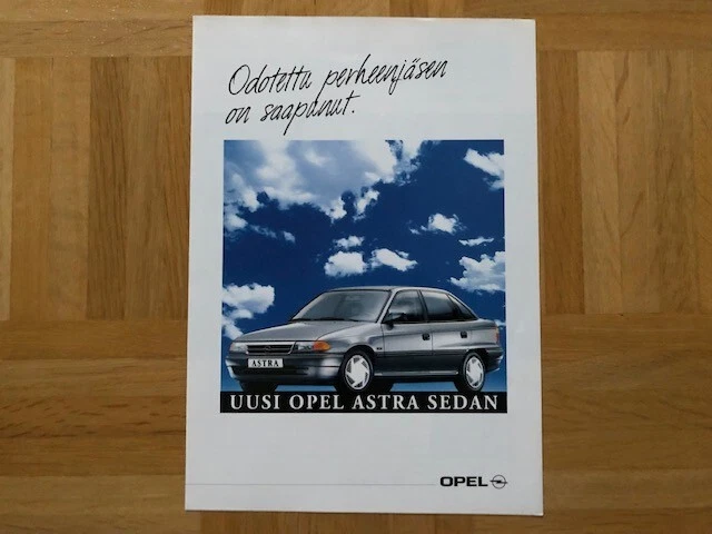 PROSPEKT OPEL ASTRA F Limousine Broschüre Brochure Katalog Catalog GM EUR 7,90 - PicClick DE