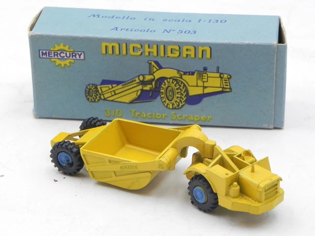 MERCURY MICHIGAN 310 tractor scraper 503 vintage diecast MIB 50s EUR ...