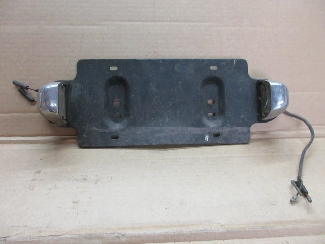 VINTAGE MG MGB Midget Triumph Rear License Plate Bracket Reverse Lights ...