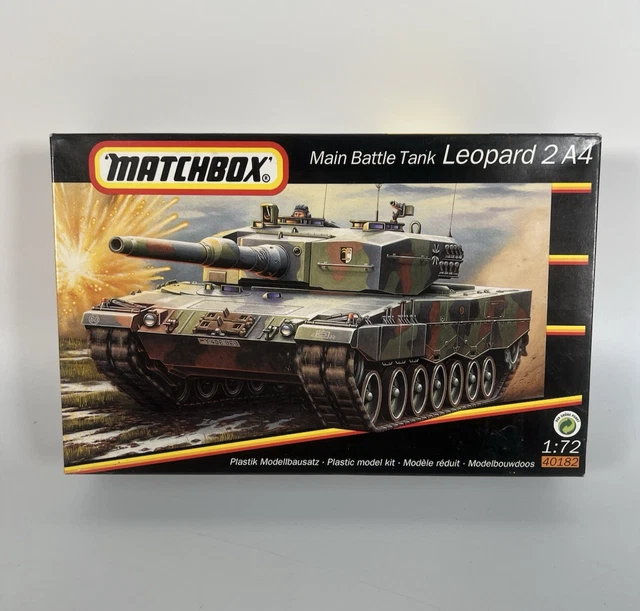 MATCHBOX 1:72 MAIN Battle Tank Leopard 2 A4 40182 Model Kit Sealed ...
