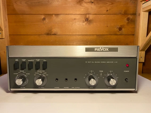 REVOX A78 INTEGRATED Stereo Amplifier - 40 Watts Per Channel £295.00 ...