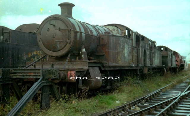 ORIGINAL RAILWAY TRAIN NEGATIVE. GWR steam loco class 4253 at Barry in ...