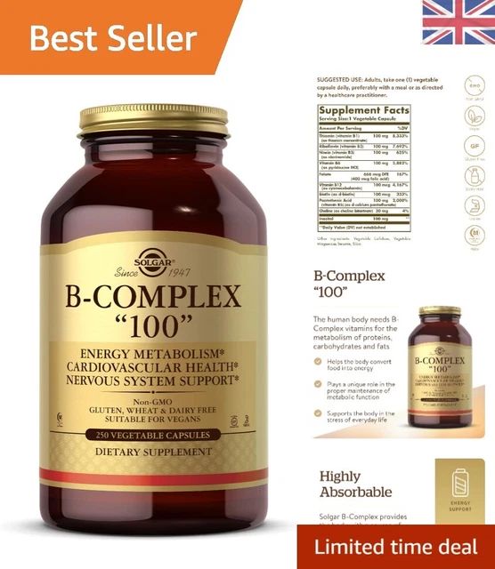 EXTRA HIGH POTENCY Vitamin B-Complex 250 Count - Boost Energy & Mental ...