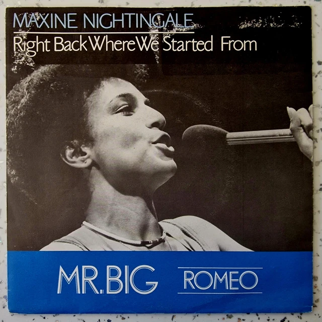 MAXINE NIGHTINGALE / Mr Big - Right Back Where We Started From / Romeo ...