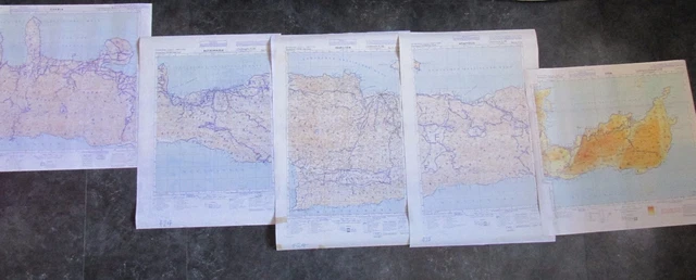 WW2 GERMAN (SECRET) Luftwaffe invasion maps of Crete 1941 £200.00 ...