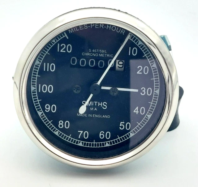 REPLICA SMITHS SPEEDOMETER speedo 120 Mph For Royal Enfield BSA TRIUMPH ...