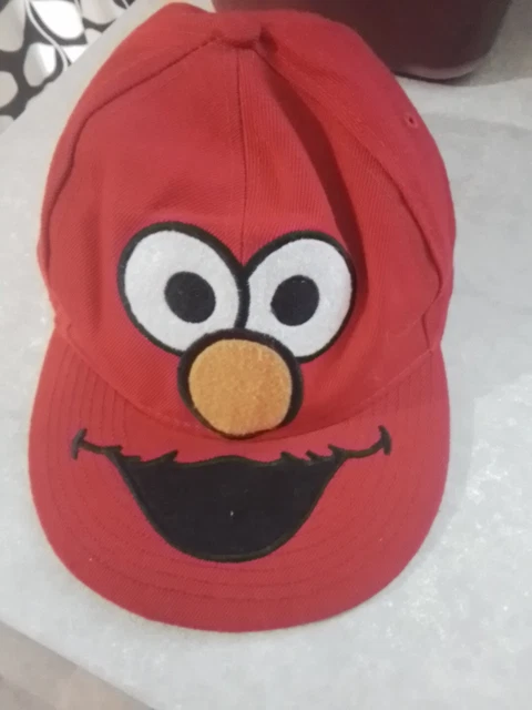 SESAME STREET ELMO Hat Flexible Fitted Hat Cape A-Flex Adult 14+ 2011 £ ...