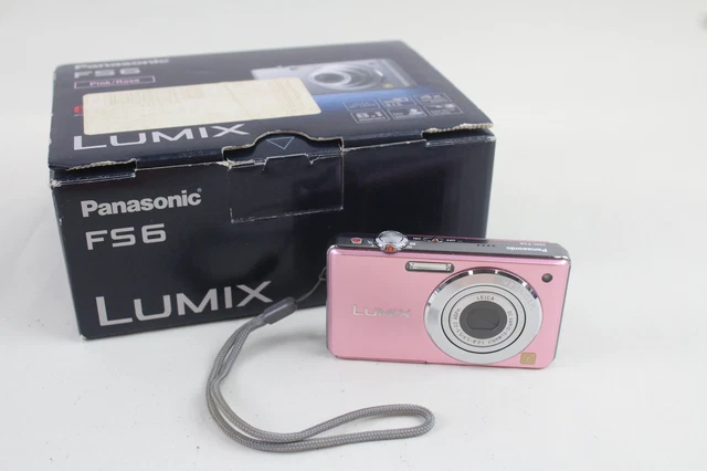 PANASONIC LUMIX DMC-FS6 Digital Compact Camera Working w/ Leica Lens ...