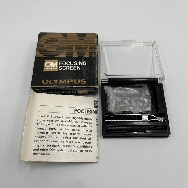 OLYMPUS OM SYSTEM Focusing Screen 1 - 7 Microprism Clear Field Type ...