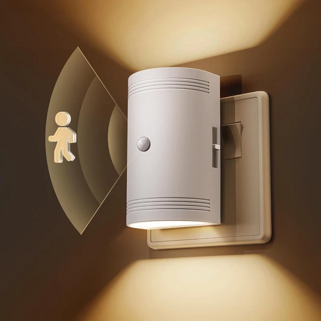NIGHT LIGHT, MOTION Sensor Night Light Plug in Wall, Motion Activated ...