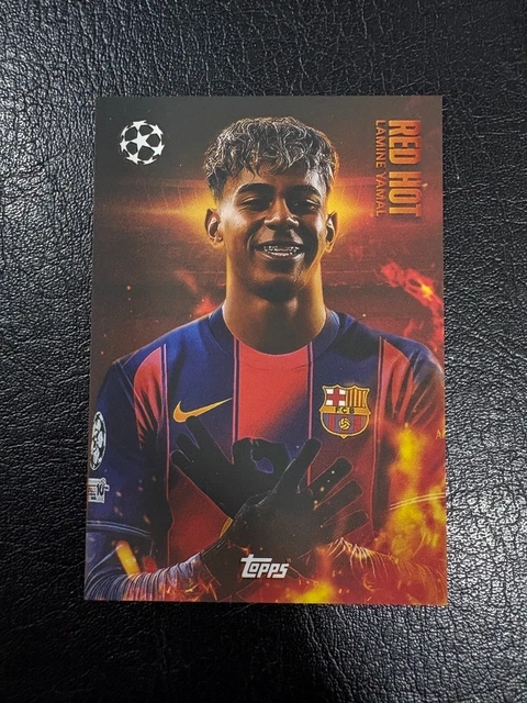 TOPPS MATCH ATTAX 25/26 RED HOT Lamine Yamal Football Card NM/MINT £44. ...