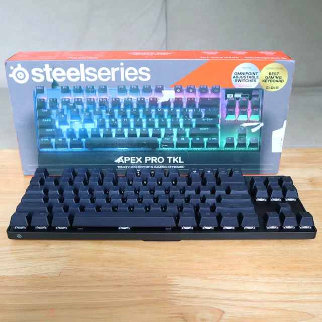 STEELSERIES APEX PRO TKL 2023 Wired Mechanical Gaming OLED Keyboard ...