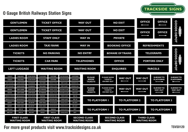 BRITISH RAILWAYS - All Regions - Model Railway Station Name Signs - O ...
