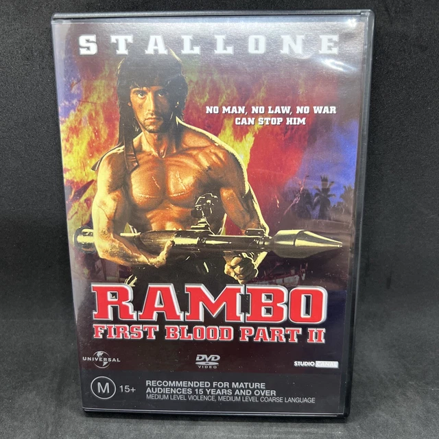 RAMBO FIRST BLOOD Part 2 DVD Sylvester Stallone Region 4 EUR 5,87 ...