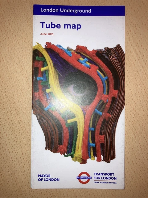 LONDON. UNDERGROUND TUBE Map. (. June. 2016. ) £2.40 - PicClick UK