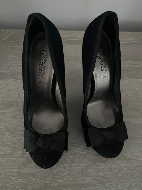 NEW LOOK BLACK shoes size 8 £10.78 - PicClick UK