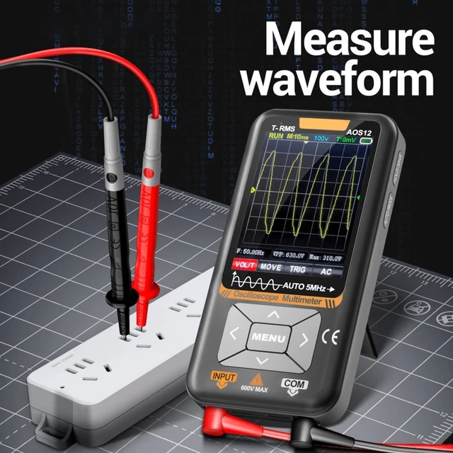 OSCILLOSCOPE MULTIMETER 2 In 1 Device 1500mAh Battery 48MSa/s Sampling ...