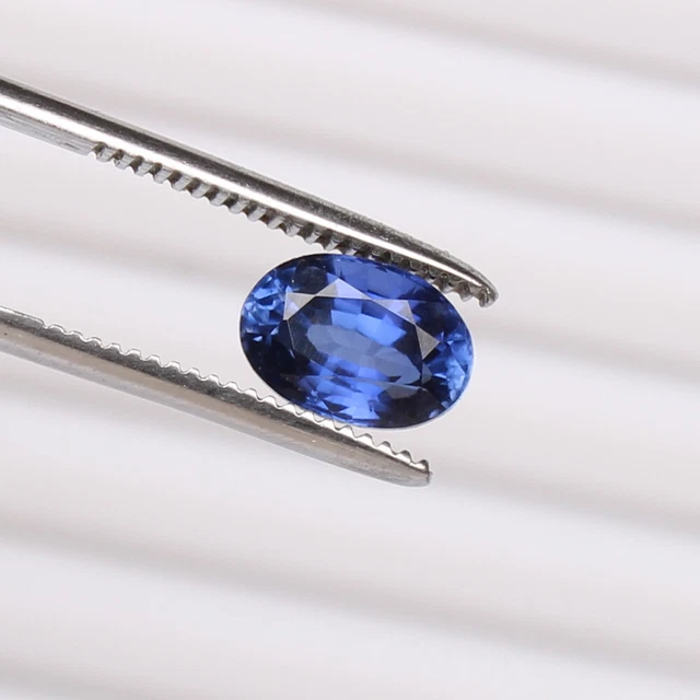 SAPHIR NATUREL BLEU Bleuet 3.30 CT Ovale Libre Certifié Pierre ...