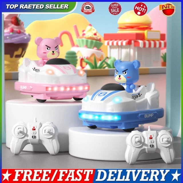 SET OF 2 RC Battle Stunt Cars Music Spray Light Toddler Toys RC Toy for ...