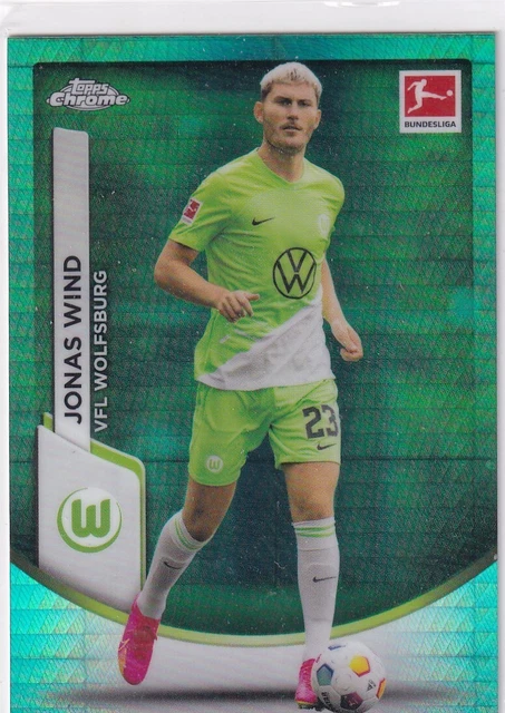TOPPS CHROME 2024 Bundesliga N° 100 Jonas Wind Aqua Refractor EUR 1,81 ...